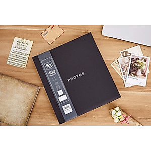 kieragrace KG Jocelyn Photo Album – Black, Holds 400 4" x 6" Photos