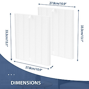 Mchillnet 2 Pack C545 Replacement HEPA Filters Compatible with Winix C545 Air Cleaner Purifier, Ture HEPA Filter S, Part number 1712-0096-00, 4 True HEPA Filters