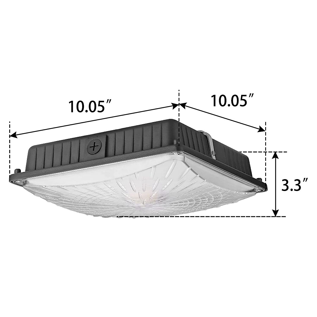 1000LED LED Canopy Lights, 45W (4 Pack), Ceiling Fixtures 5300LM Daylight 5000K, 175W HID/HPS Replacement, Waterproof IP65 Gas Station and Garage Light