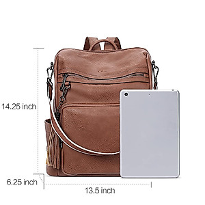 CLUCI Backpack Purse Bundles with Women Wallet