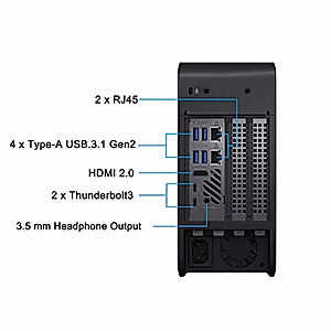 Intel NUC 9 NUC9i5QNX Ghost Skull Canyon Extreme Gaming Box Elite Business Desktop (Intel Quad-Core i5-9300H (Beat i7-7700HQ), 32GB RAM, 1TB PCIe SSD) Thunderbolt, Wi-Fi 6, Windows 10 Pro