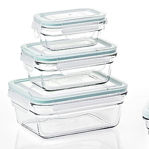 Glasslock Oven and Microwave Safe Glass Food Storage Containers 10 Piece Set