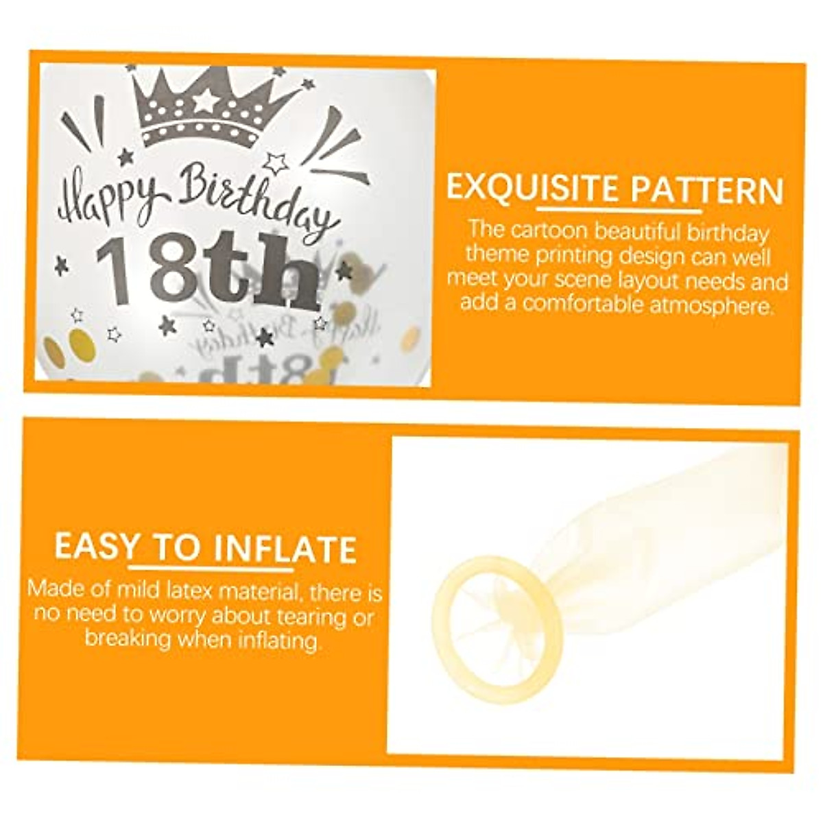 Abaodam 2 Packs balloon happy birthday ballons happy birthday banners decorative holiday garland arch decor ballon garland latex 18th banner birthday theme emulsion suite photo