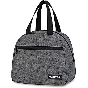 MAXTOP Lunch Bag Women,Insulated Thermal Lunch Box Bag for men With Front Pocket and Inner Mesh pocket, Cooler Tote Bag Gifts for Adults Women Men Work Nurse Picnic Beach Park