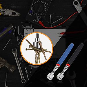 Telescoping Magnetic Pickup Tool 15 Lbs Magnetic Pick-up Grabber 30 Inch Telescoping Magnet Stick Retrieval Tool for Men Father's Birthday Day Thanksgiving and Christmas (2)