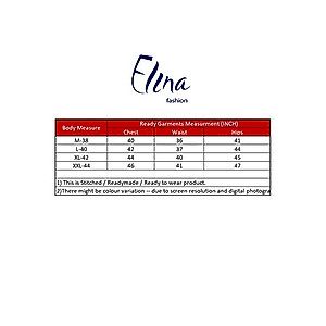 Elina fashion Indian Kurti for Womens With Palazzo & Dupatta | Ethnic Art Silk Readymade Kurtis Stitched Kurta For Women Black