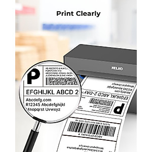 Thermal Direct Shipping Label (Pack of 500 4x6 Fan-Fold Labels), NELKO Thermal Labels for Thermal Printer, Commercial Grade