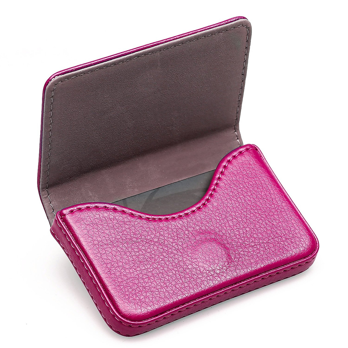 RFID Blocking Wallet - Minimalist Leather Business Credit Card Holder - Rose