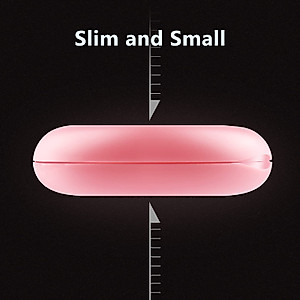 Retainer Case,Solid Orthodontic Retainer Case with Mirror-Pink