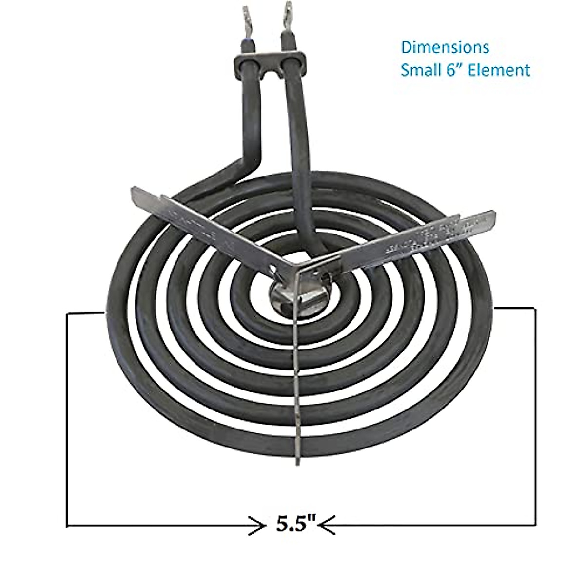 KITCHEN BASICS 101 WB30M1 WB30M2 Replacement Range Stove Top Surface Element Burner Kit for GE and Hotpoint, 4 Pack Includes 2 WB30M1 (6") and 2 WB30M2 (8"), 2912, 340523, 243867, WB30M0001