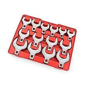 TEKTON 1/2 Inch Drive Jumbo Crowfoot Wrench Set, 14-Piece (1-1/16-2 in.) | 2585