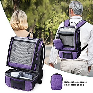 BAGSFY Oxygen Concentrator Backpack for Inogen One G5, G3, Rove 6, Lightweight Machine Carrying Bag for Inogen One G5 Accessories and Battery.