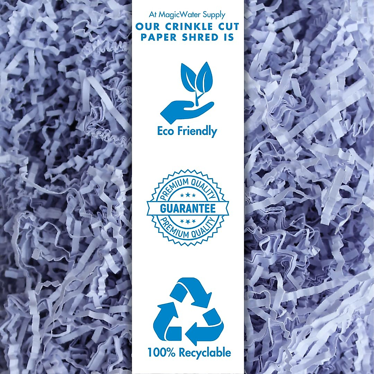 MagicWater Supply Soft & Thin Cut Crinkle Paper Shred Filler (1 LB) for Gift Wrapping & Basket Filling - Lavender