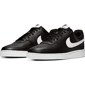 Nike Men's Court Vision Low Sneaker, Black/White-Photon Dust, 9 Regular US