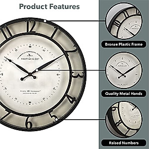 FirsTime & Co.® Kensington Wall Clock, Brown