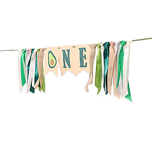 Avocado 1st Birthday High Chair Banner -1st Birthday Avocado, Avocado High Chair Banner, Carnival Birthday Banner, Fruit Birthday Banner, Crush Cake, and Photo Decoration.
