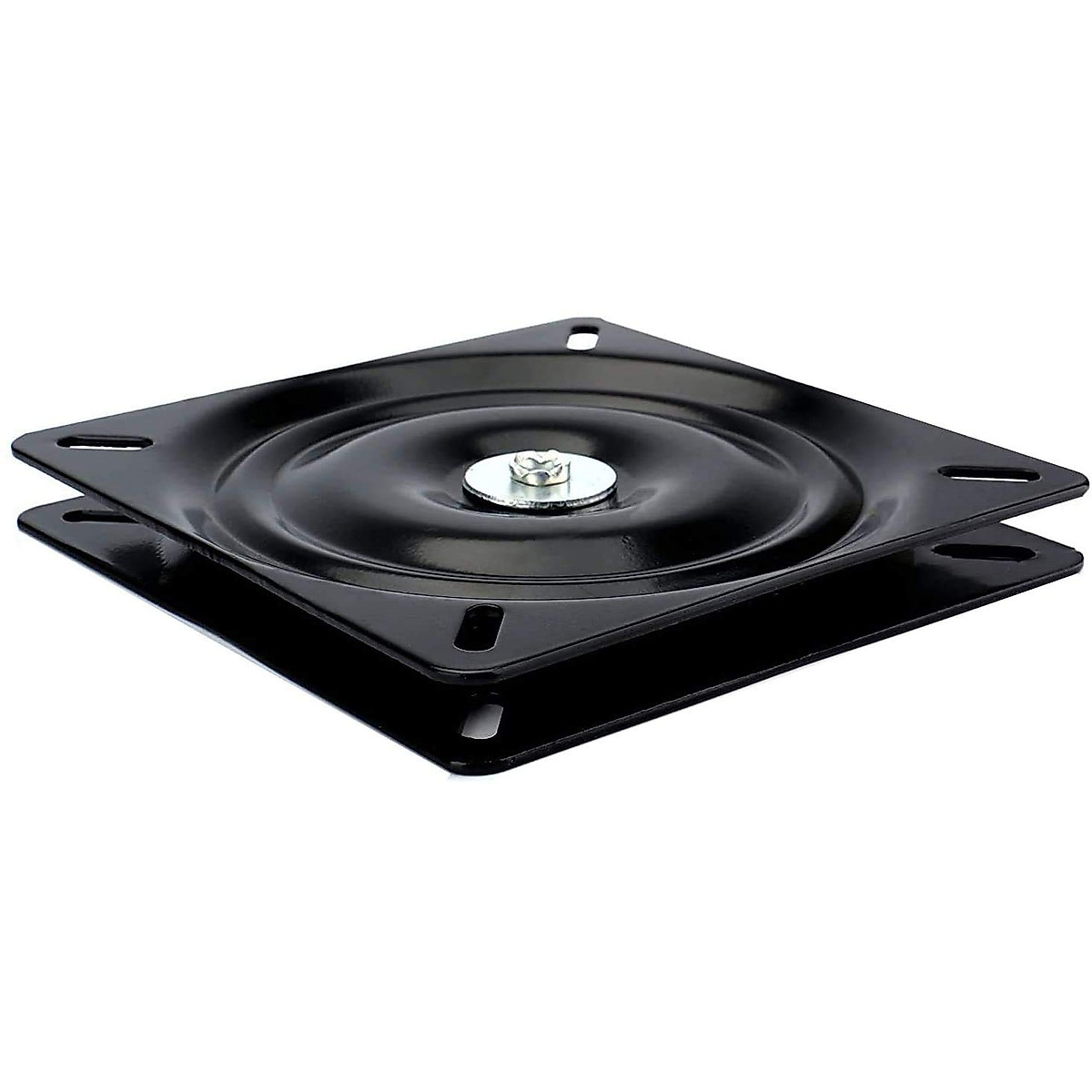 AAGUT 7'' Heavy Duty Bar Stool Swivel Replacement, Square Swivel Mechanism for Recliner Chair or Furniture, Ball Bearing Seat Swivel Base, Black