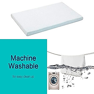 Hush Hutting Pack and Play Mattress, Portable Mattresses Topper, Memory Foam Mattress with Removable Cover, Quiet and Odorless Playard Mattress Fits Pack N Play, 38"x26"x3"