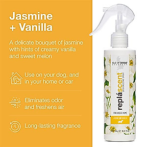 Isle of Dogs Replascents Odor Neutralizing Spray, Jasmine & Vanilla, 8 Ounce (733-8)