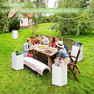 13 Gallon Disposable Trash Cans, 4 Pack, Reusable Portable Garbage Can, Disposable Trash Cans for Parties, Pop Up Trash Cans for Parties, Suitable for Parties, Weddings, Birthdays, Picnics, Trips