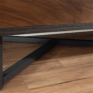 Sauder Canton Lane Engineered Wood/Metal Lateral File in Brew Oak