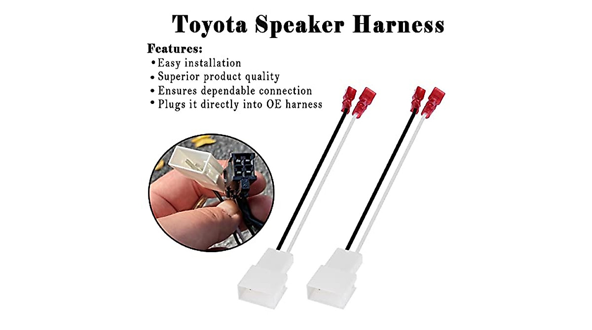 Toyota Speaker Wire Harness Adapter 4-Pack | Easy Install & Fit