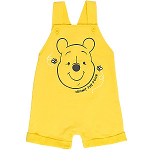 Disney Winnie the Pooh Baby Boys 3 Piece Outfit Set: Overalls T-Shirt Hat 12 Months