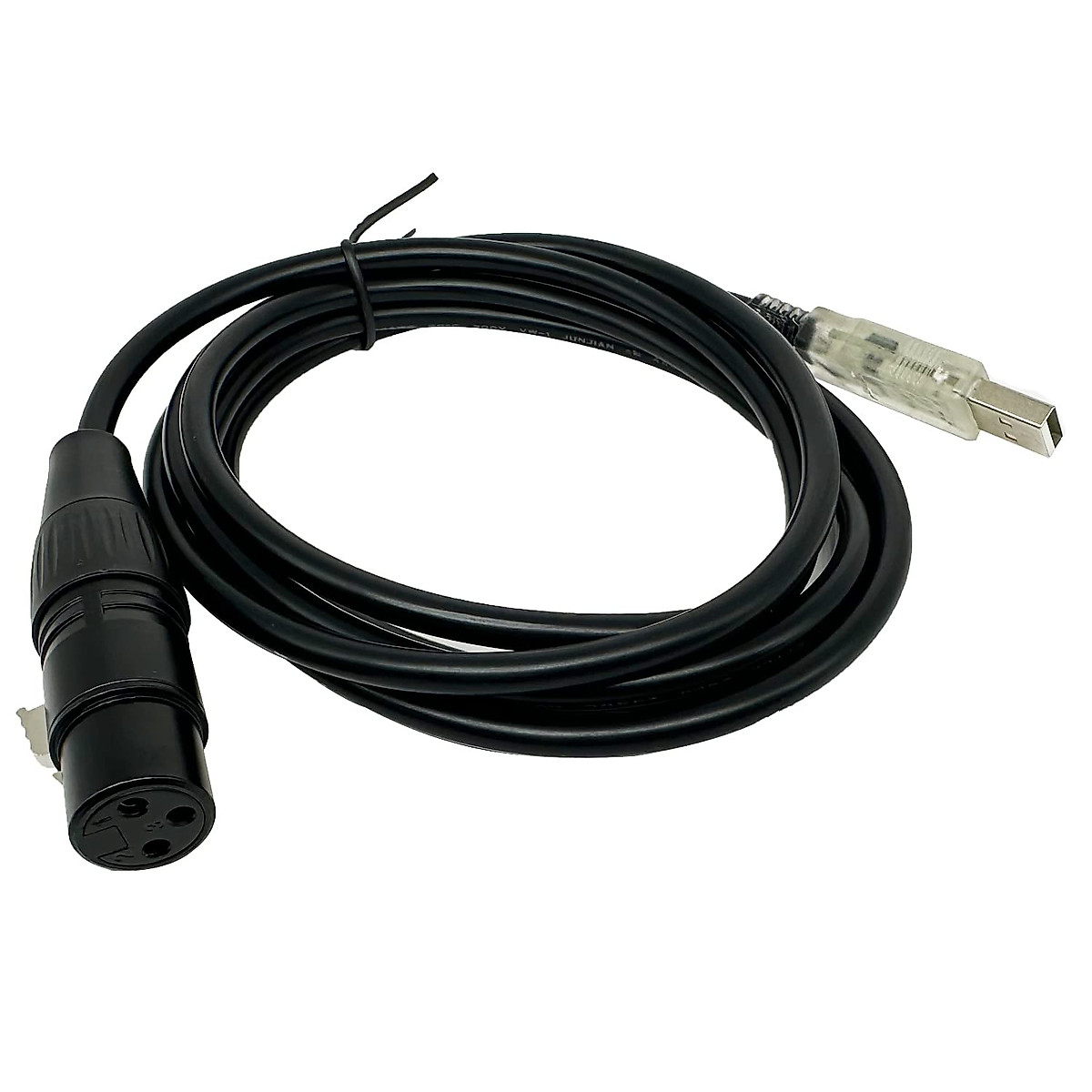 Teykst USB to DMX Interface Adapter LED DMX512 RS485 Converter Signal Level Computer PC Stage Lighting Controller Cable with FT232 Chip Built-in(6ft)