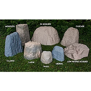 Emsco Group 2187 Landscape Rock - Natural Granite Appearance -Small -Lightweight - Easy to Install