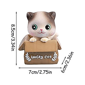 dous Bobbleheads for Car Dashboard Lucky Cat Dashboard Car Ornaments Bobble Head Cat Pet Toy Shaking Head Cat Decor for Car Interior, Automotive Dashboard, Home Desktop