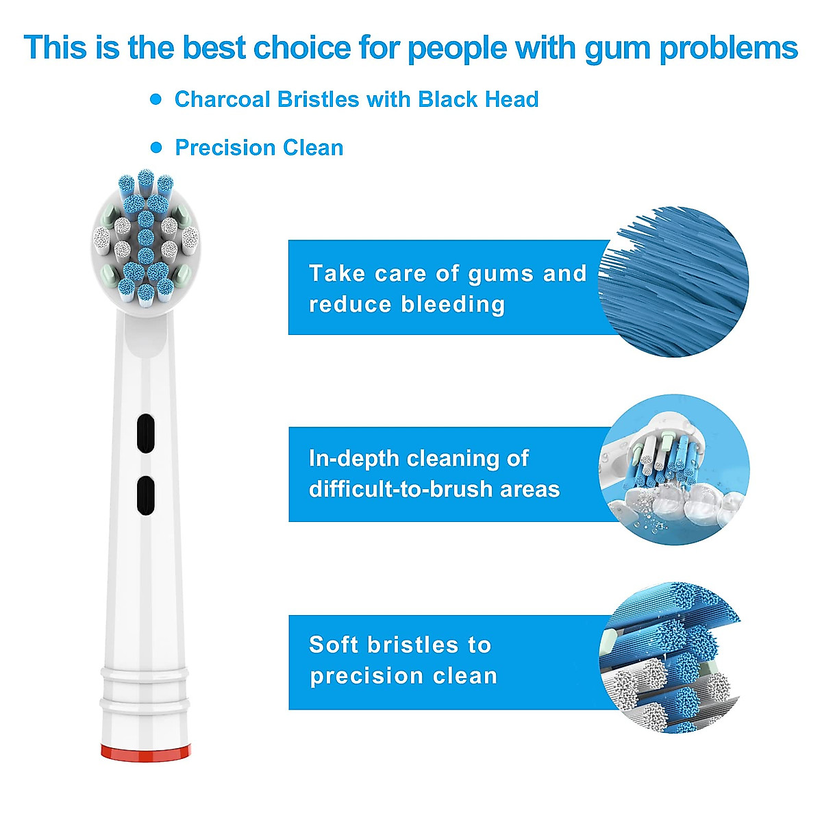 THISONG Electric Toothbrush Floss Replacement Heads