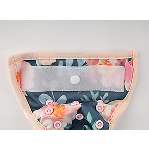 Newborn Baby Cloth Diaper Cover Nappy Hook and Loop (Grey Arrow)