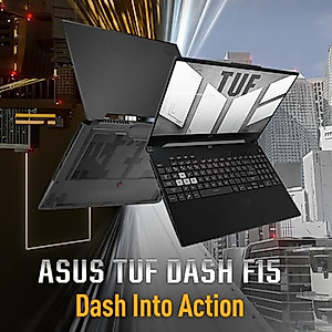 ASUS TUF Dash Gaming Laptop - 15.6" FHD 144Hz Display, Intel Core i7-12650H Processor (10 Core), NVIDIA GeForce RTX 3070, 64GB DDR5 RAM, 2TB SSD, Wi-Fi6, Backlit Keyboard, Windows 11 Home