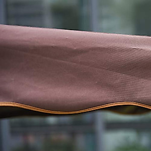 Outsunny Wooden Porch Swing Bench, 2-Seater Outdoor Swing Glider with Adjustable Canopy, Adjustable Hanging Chains, A-Frame, for Garden, Poolside, Backyard, Brown