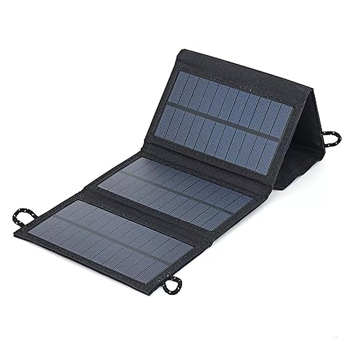 10W Foldable Solar Panel, 5V 1.38A(Max) Mini Portable Foldable Solar Cell Polycrystalline Silicon Solar Outdoor Charger Compatible with Cell Phones, Mini Fans for Outdoor Camping, Backpacking, Hiking