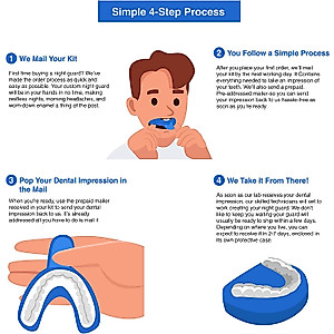 Good Nite Guard - Custom Night Guard for Clenching Teeth at Night, Personalized Night Guards for Bruxism, Clenching Teeth, Teeth Grinding & TMJ Relief, Mouth Guard for Sleeping
