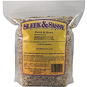 SLEEK & SASSY NUTRITIONAL DIET Dove & Quail Bird Food (4 lbs.)