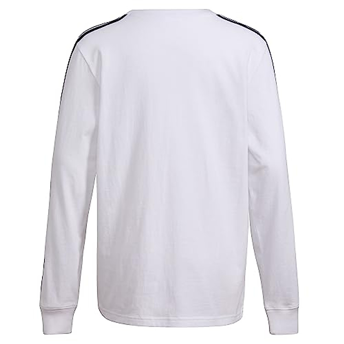 adidas Boys' Long Sleeve Cotton Small Logo T-Shirt, White