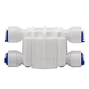 DIGITEN 1/4" Automatic Shut-Off Valve with Quick-Connect Fittings For RO Reverse Osmosis(Pack of 2)