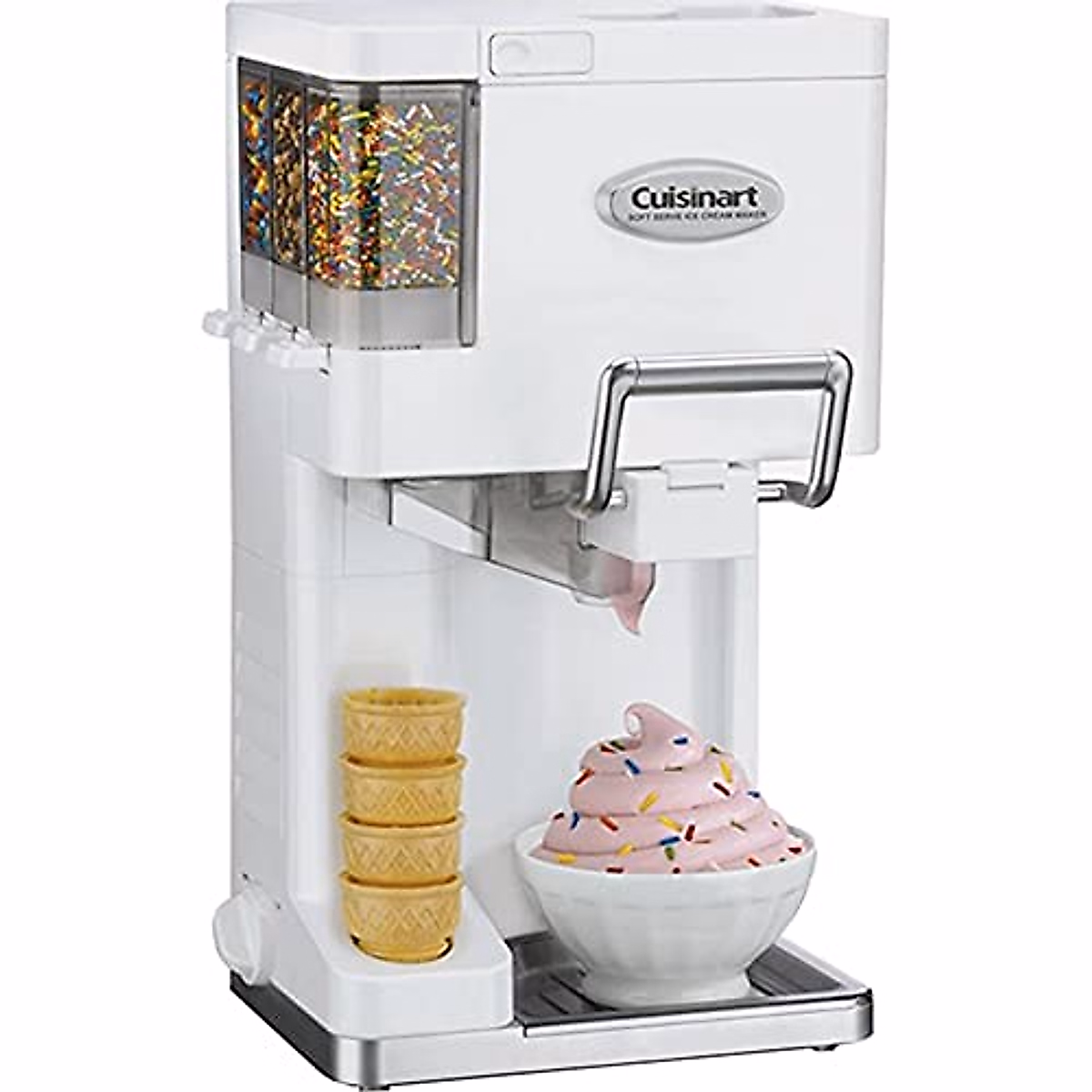 Cuisinart ICE-45P1 Soft Serve Ice Cream Maker Bundle with 1 YR CPS Enhanced Protection Pack