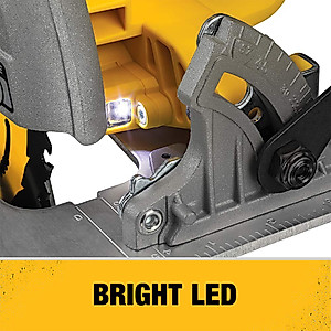 DEWALT 20V MAX* XR Circular Saw, 7-1/4-Inch, Brushless, Power Detect Tool Technology (DCS574W1)