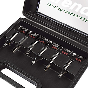 Trend 6 Piece Router Bit Starter Set, 1/4 Inch Shank, Tungsten Carbide Tipped, Storage Case Included, SET/SS11X1/4TC