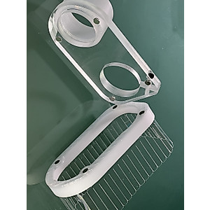 Clear Dust boot/shoe for CNC milling machine - 80mm router body diameter - 2-1/4" ID - 2-1/2 OD vacuum port…