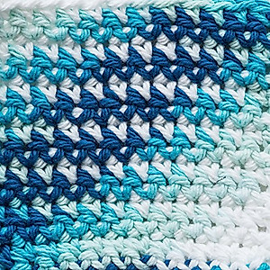 Lily Sugar 'N Cream The Original Ombre Yarn, 2oz, Gauge 4 Medium, 100% Cotton, Hippi - Machine Wash & Dry