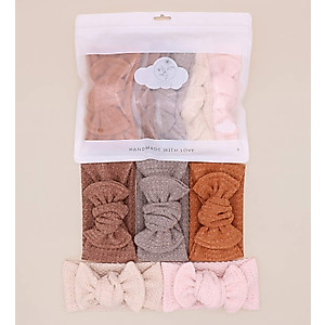 UeeSum Baby Girls Headbands with Bows Infant Toddler Headwrap Hair Accessories