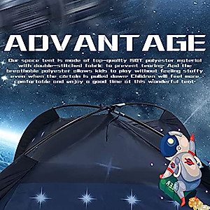 Gentle Monster Space Play Tent for Kids, Indoor Universe & World Playhouse for Boys, Imaginative Gift for Toddlers & Children 3 4 Years Old, Up - 47 x 47 x 43 Inch