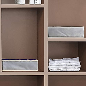 3 Pack Socks Underwear Drawer Organizer Divider, 24 Cells Foldable Fabric Closet Organizer Storage Box for Socks, Underwear, Ties, Belts