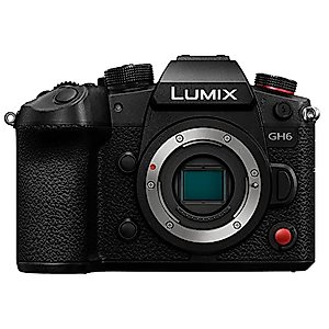 Panasonic LUMIX GH6 25.2MP Mirrorless Camera Body with Dual Image Stabilizer (Renewed)