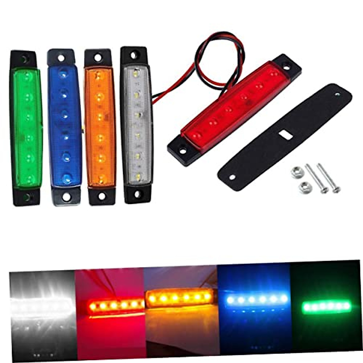 BESPORTBLE Propane Burner 2 Pcs 6 LED Brake Lights LED Trailer Lights Truck Tail Lights Taillight LED Green Side Lights LED Tail Lights LED Rear Light Elephant Ashtray