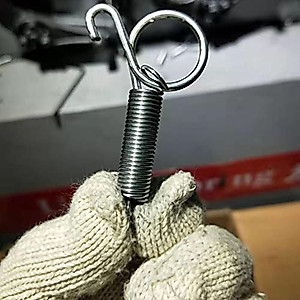 STOBOK 20PCS Metal Finger Spring Latch Hook Cage Door Spring Hook for Fixing Pet Wire Cage Door Rabbit Birds Bunny Rodents Guinea Pig Hamster Parrot Hedgehog